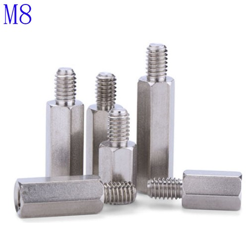 M8 + 15 304 Stainless Steel Male Female Spacers Hex Column Standoff ...