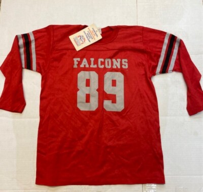 Rawlings Red #89 Falcons Vintage Throwback Fan Shirt Youth | eBay