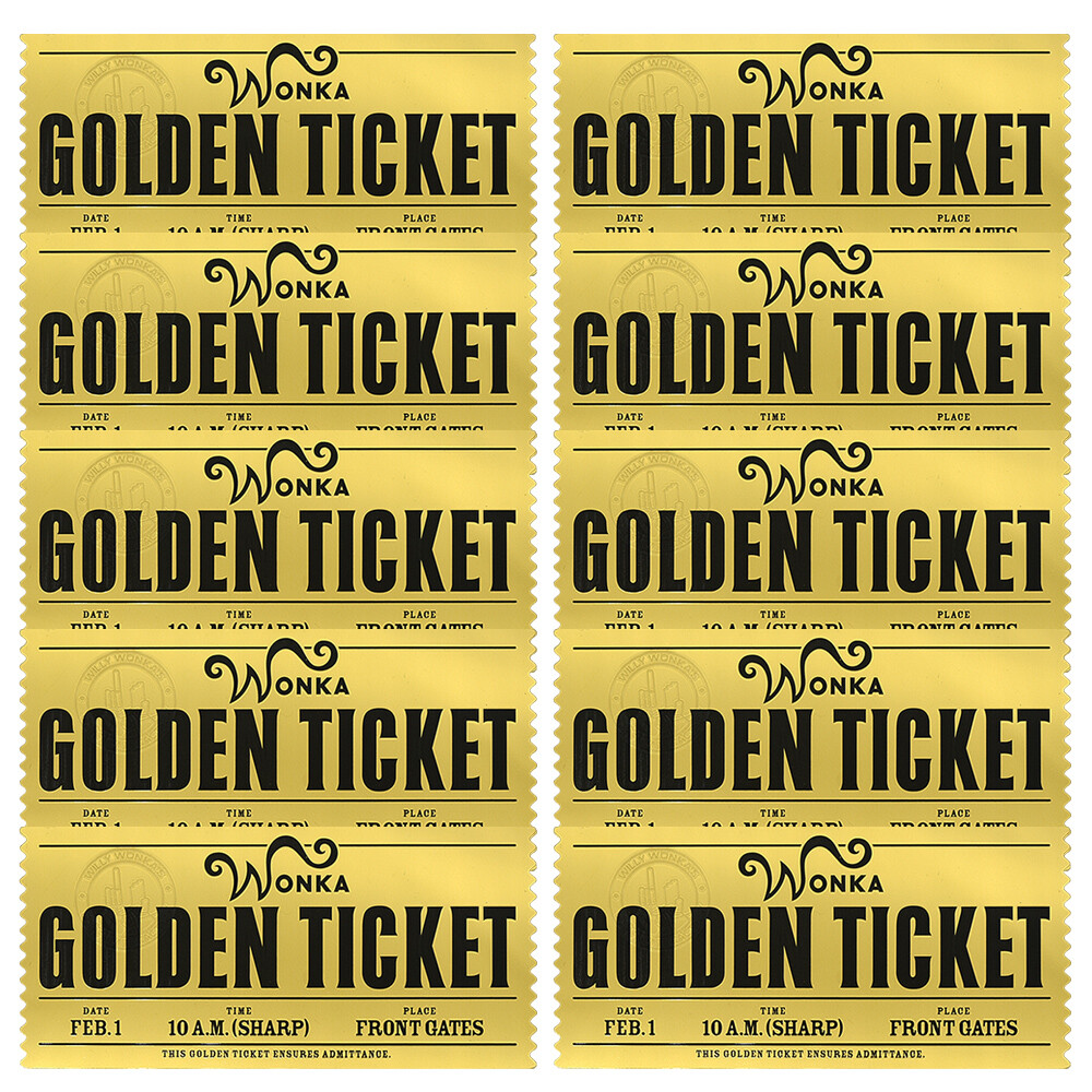 Wonka Golden Ticket Blank Template Golden Ticket Redemption – The