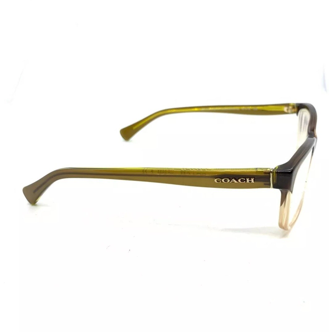 Coach Eyeglasses HC 6089 5400 Olive Brown Gradient Full Rim Frame 51 ...