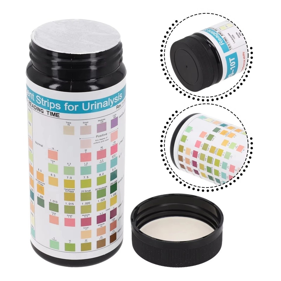 100 Strips Urine Test Strip 10 Parameters Urinalysis Dip-Stick PH Test ...