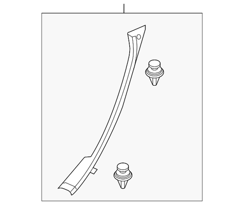 Genuine Mazda Lock Pillar Trim GK2E-68-760E-72 QTY 1 | eBay
