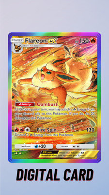 Flareon EX Rainbow Eevee Grove Pokemon TCG Pocket 2 Star ⭐⭐ (English ...