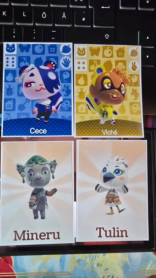 Animal Crossing Amiibo 4er Set Mineru, Tulin, Viche Cece - ZELDA x ...