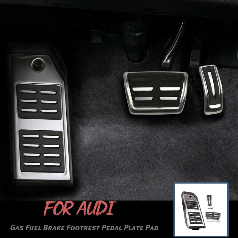 1 Set Fuel Gas Brake Foot Footrest Pedal Pad Plate AT For Audi Q7 SQ7 ...