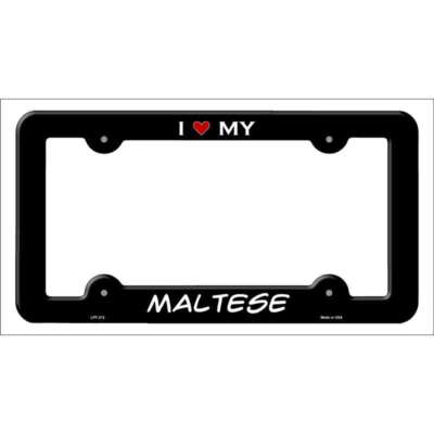 Maltese Novelty Metal License Plate Frame LPF-212 | eBay