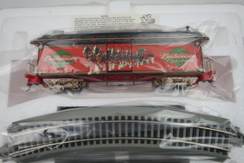 Hawthorne Village Bradford Exchange Budweiser Train Clydesdale Car ...