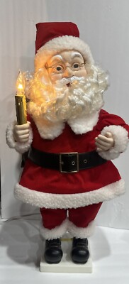 Vintage Telco Christmas Santa 26” Animated With Light and Sack WORKS | eBay