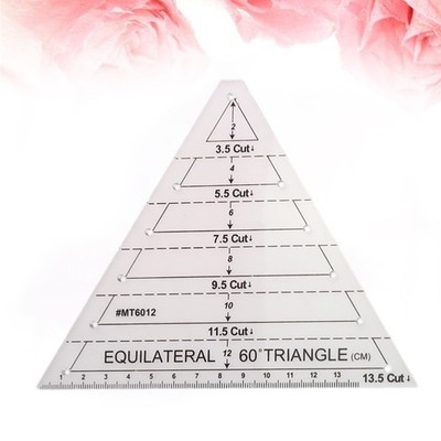 Patchwork Ruler 60 Degree Triangle Quilting Ruler Patchwork Acrylic ...