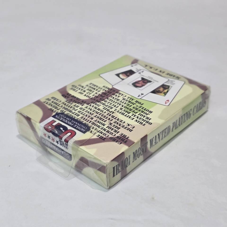 Iraqi Most Wanted Vintage Playing Cards USA Saddam Hussein Deck NEW ...