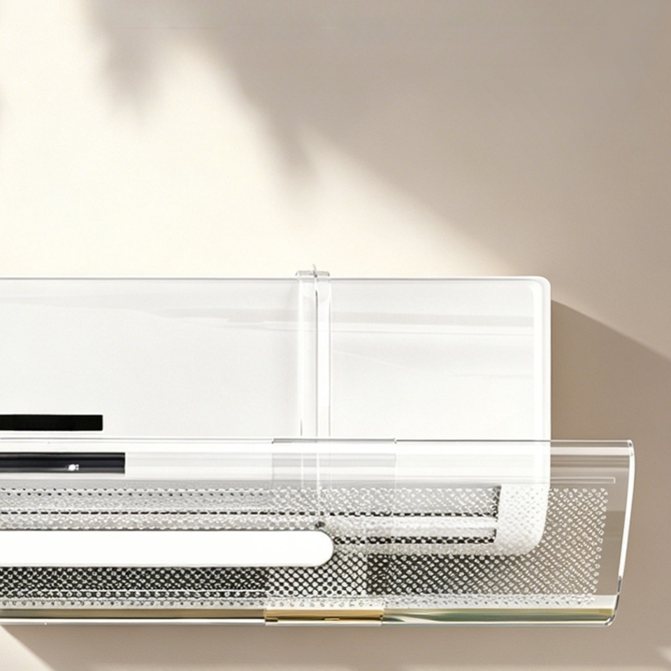 Adjustable Wall AC Deflector for Airflow Redirection PET Clear Material ...