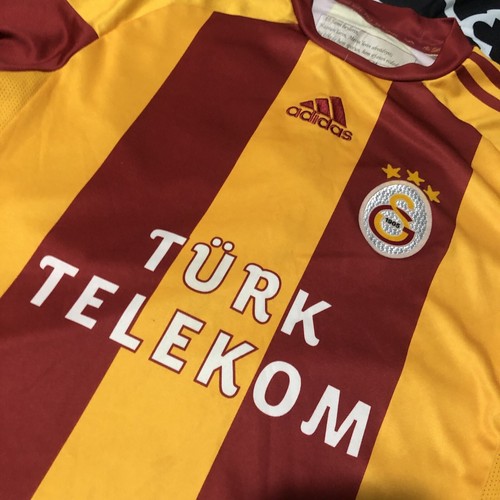 Adidas Turkey Turk Telekom Ulker Striped Soccer Jersey Yellow Large ...