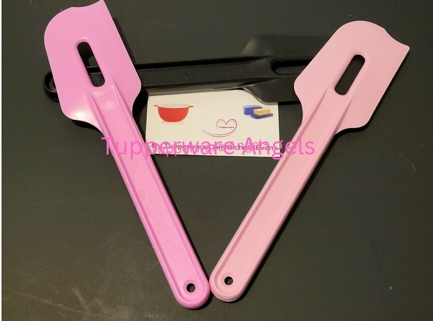 New TUPPERWARE (2) 8" Paddle Spatulas RANDOM COLOR Scraper black or ...