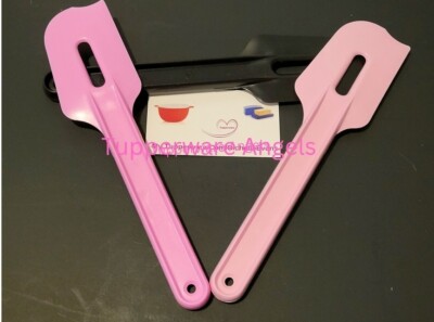 New TUPPERWARE (2) 8" Paddle Spatulas RANDOM COLOR Scraper black or ...