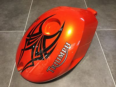 GENUINE Triumph Speed Triple 1050 05-08 Tribal Orange Fuel Tank NEW ...