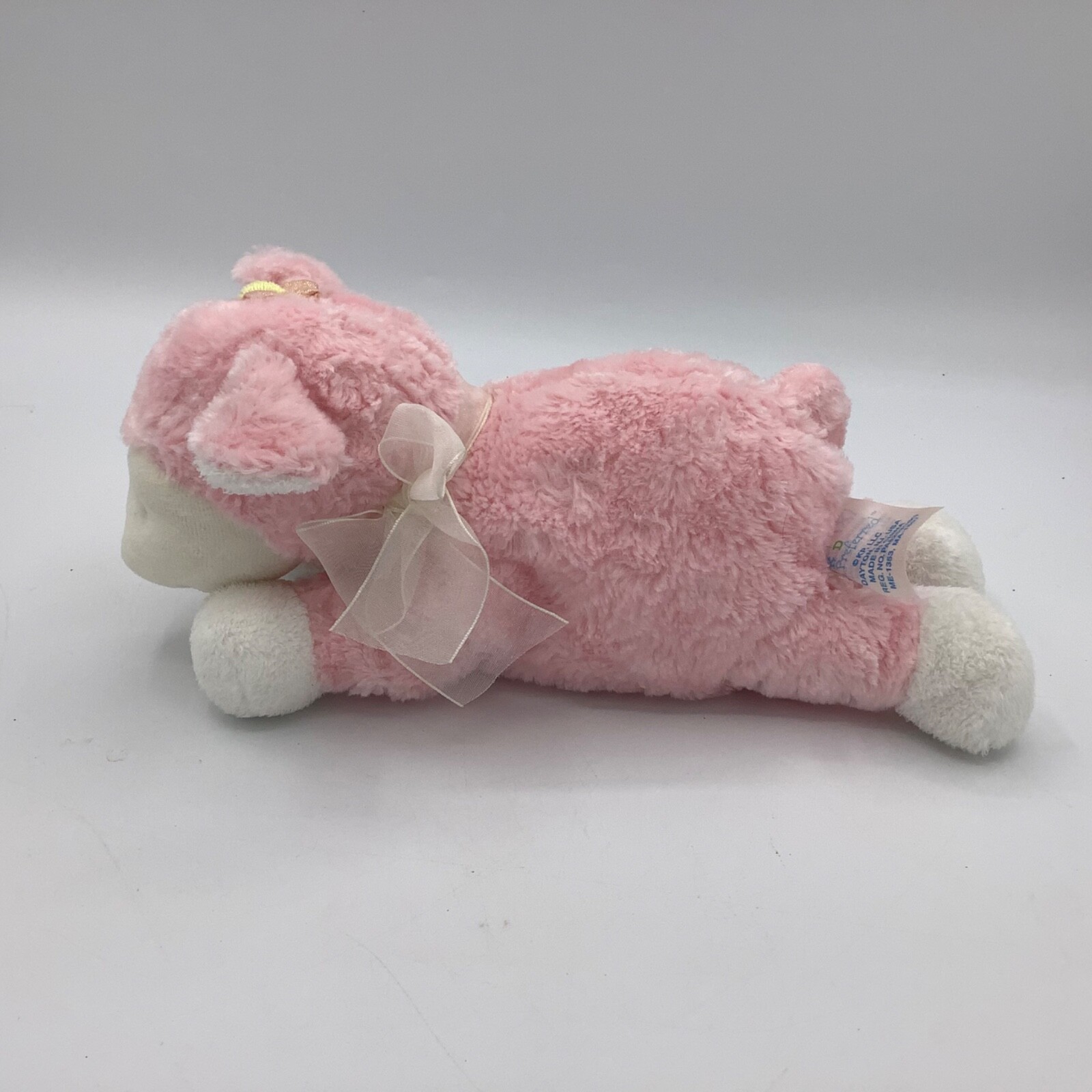 Kids Preferred Pink Lamb Plush Sleeping Baby Sheep Rattle 9" long | eBay