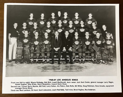 Los Angeles Kings 1968-69 Team Issued Hockey Photo Red Kelly Bill Flett ...