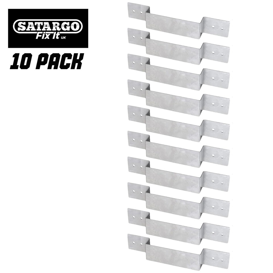 125mm Fence Brackets Panel Security Anti-Rattle For 5" Post Support ...