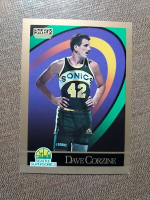 1990-91 SkyBox # 417 Dave Corzine Seattle SuperSonics NBA Basketball ...