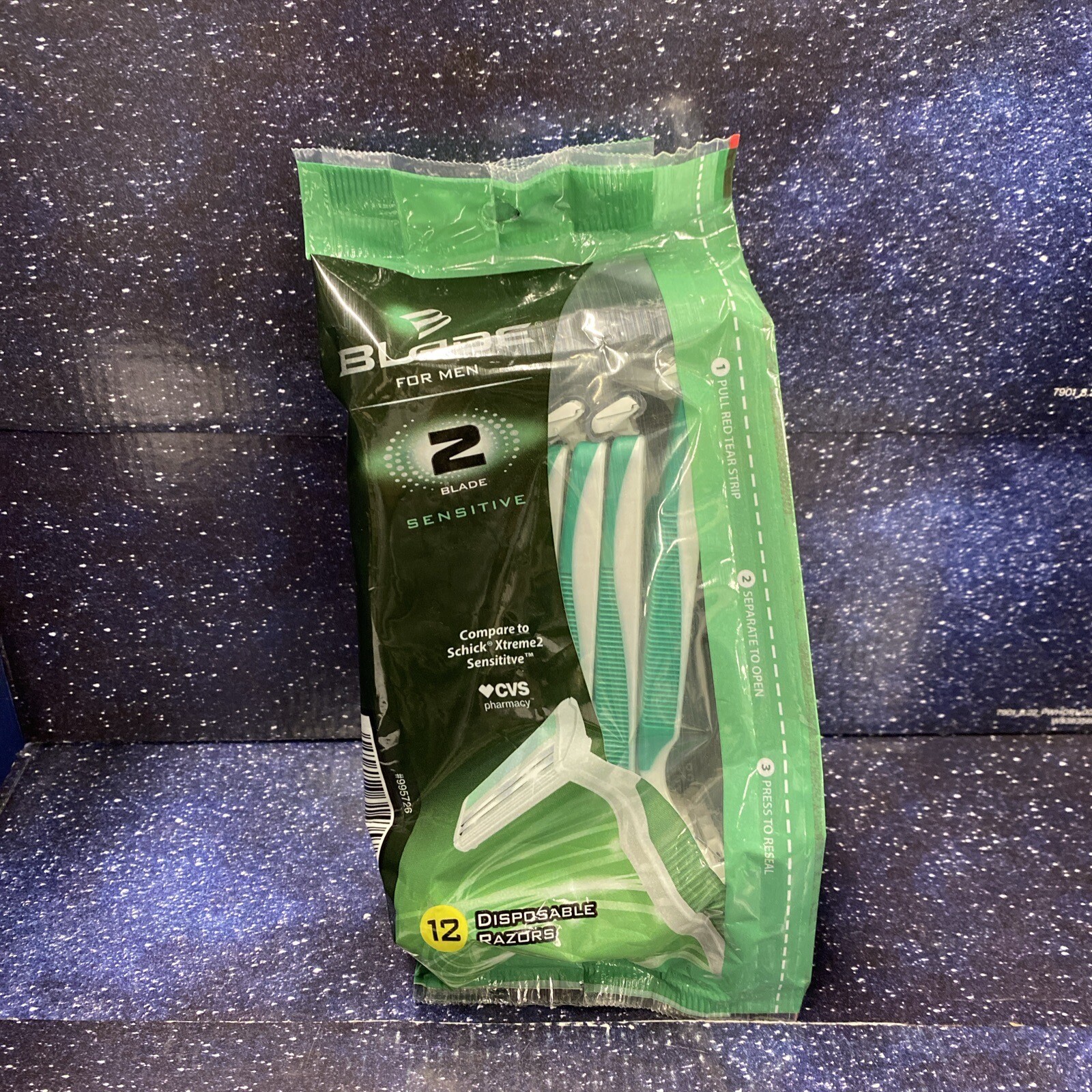 CVS Pharmacy Blade 2 Sensitive Razors for Men 12 Disposable | eBay