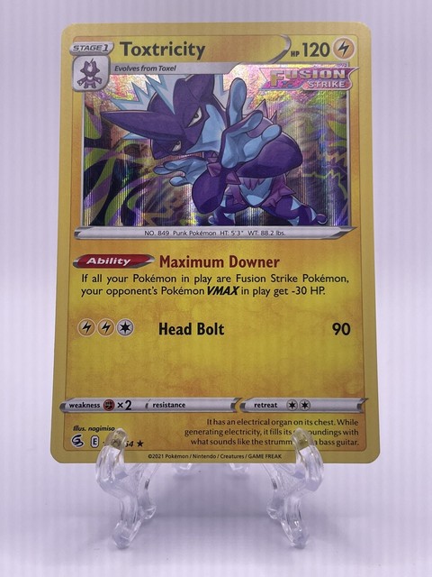 Pokémon TCG Toxtricity Fusion Strike 108/264 Holo Holo Rare for sale ...