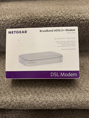 Netgear Broadband ADSL2+ Modem DM111PSP V2 **New But Missing Resource ...