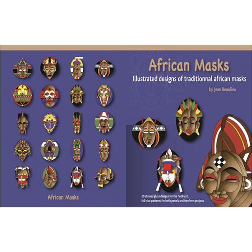 African Masks Stained Glass Patterns Book by Jean Beaulieu | eBay