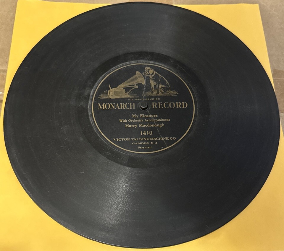 Monarch 78 RPM Harry Macdonough - My Eleanore 1410 V victor | eBay