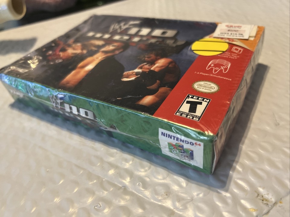 WWF: No Mercy N64 Nintendo 64 Brand New Factory Sealed CREASED DENTED ...