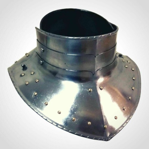 Set Gorget Medieval Armor Shoulder Pauldrons Knight Larp Steel Iron ...