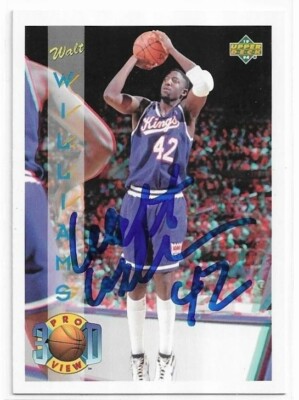 WALT WILLIAMS Autographed Signed 1993-94 UD Pro View card #33 ...