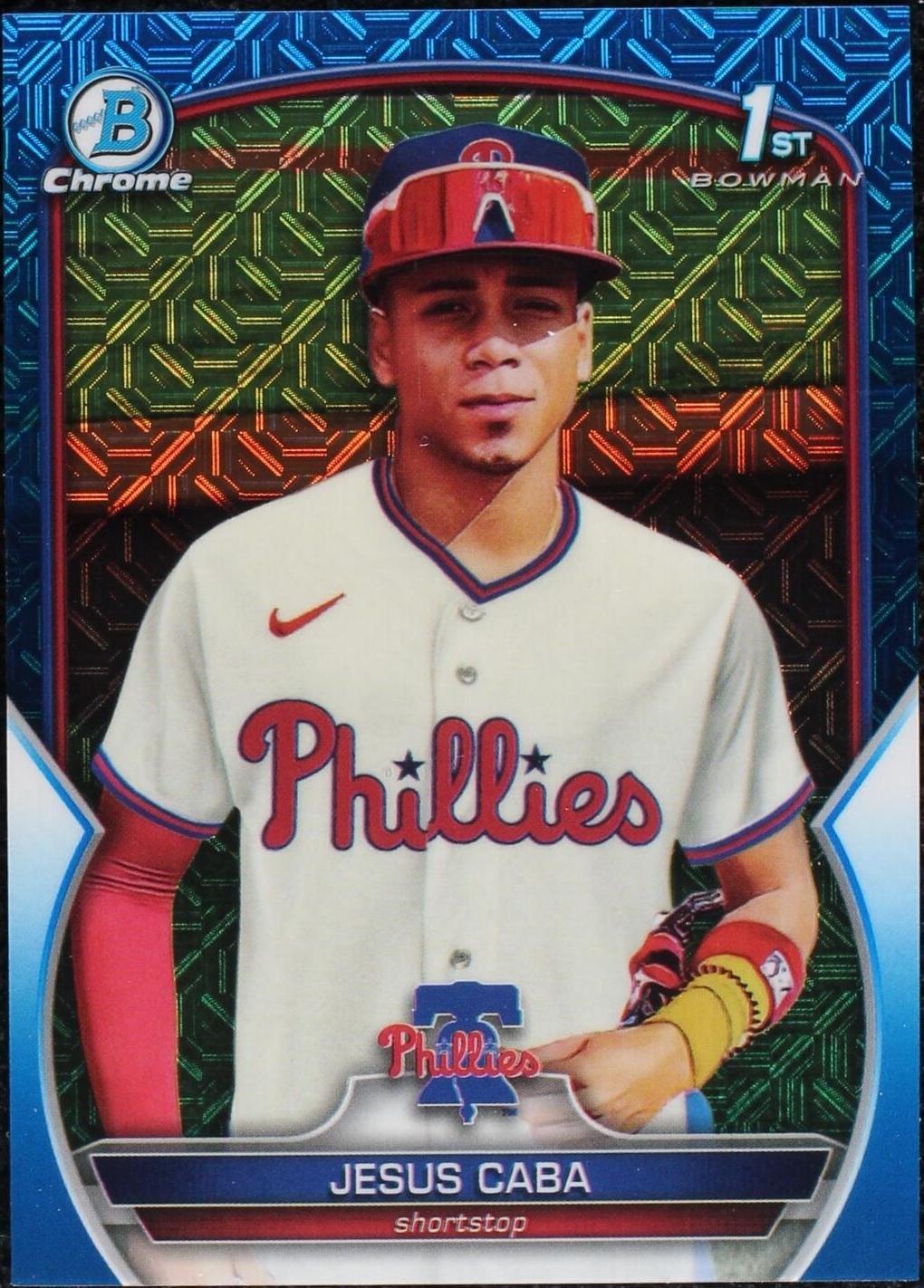 2023 Bowman Chrome - Prospects Starlyn Caba #BCP-164 Blue Mojo ...