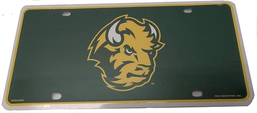 North Dakota State University Bison Metal Auto Tag License Plate, Logo ...