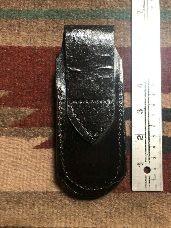 Fits One Single Stack 45ACP Model 1911 Leather Magazine w USA Flag | eBay