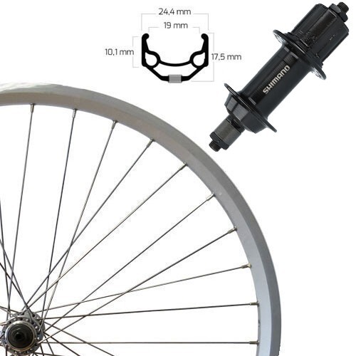 Roland Rear Wheel 28 inch CS-7-SS silver ZAC19 TY500 quick release | eBay