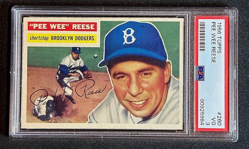 1956 Topps #260 Pee Wee Reese Brooklyn Dodgers HOF PSA 3-Tough Grade | eBay