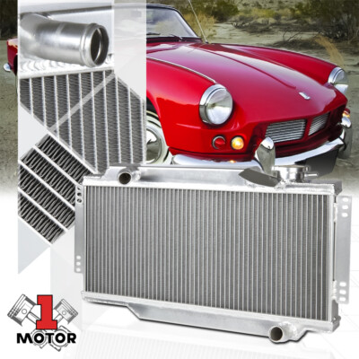 Aluminum 2 Row Core Performance Radiator for 64-78 Triumph Spitfire ...
