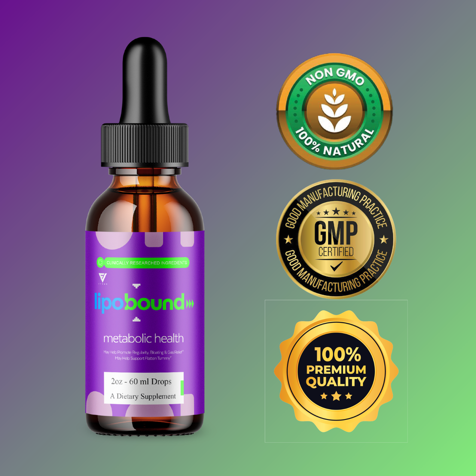 (5 Pack) Lipobound Liquid Drops, Lipo Bound Weight Management ...