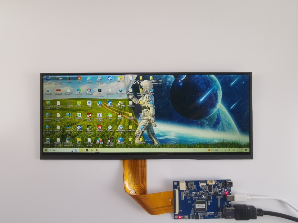 12.3'' 1920x720 Touch Screen Display Stretch Bar IPS LCD HDMI ...