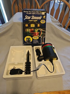 BulbHead Star Shower Motion Laser Lights Projector Indoor Outdoor ...