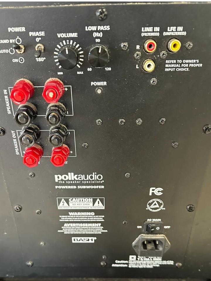 POLK AUDIO PSW505 12" POWERED SUBWOOFER SPEAKER (OE-NAV) (PPG005104) | eBay