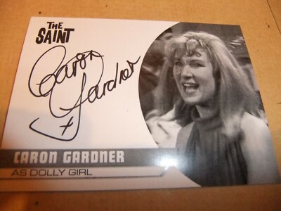 CARON GARDNER CG3 PROOF AUTOGRAPH CARD THE SAINT SERIES 2 ROGER MOORE ...
