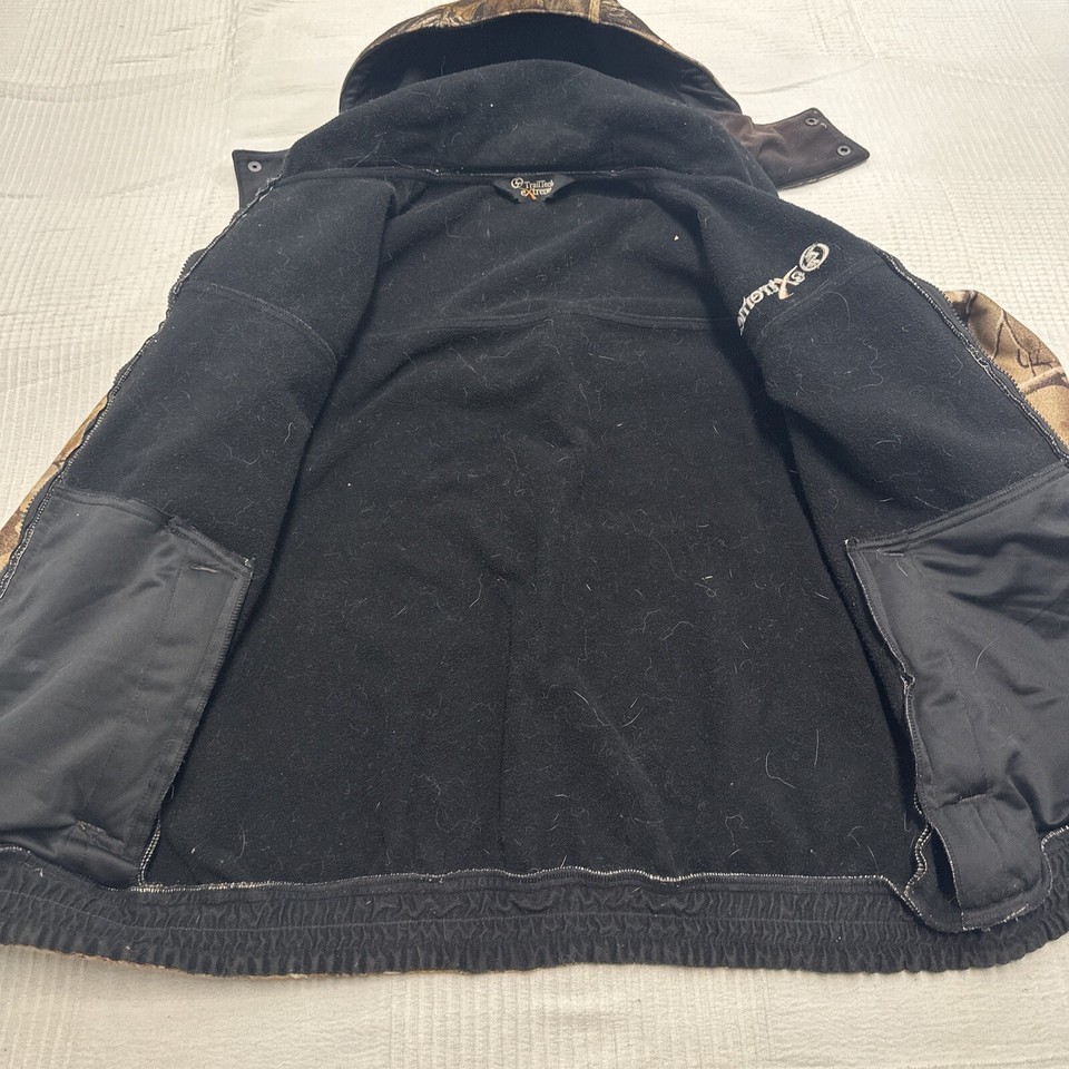 TrailTech Extreme Hunting Jacket Mens Large Realtree Camo Fleece NO ...