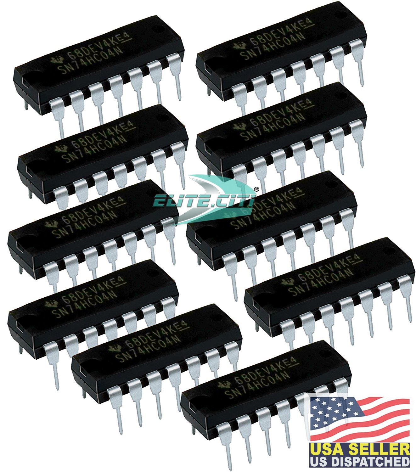 Texas Instruments SN74HC04N Hex Inverters DIP-14 IC (Pack of 12) | eBay