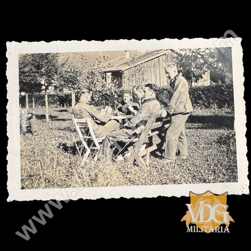 Original WWII WW2 German Wartime Wehrmacht Soldiers Table Snapshot ...