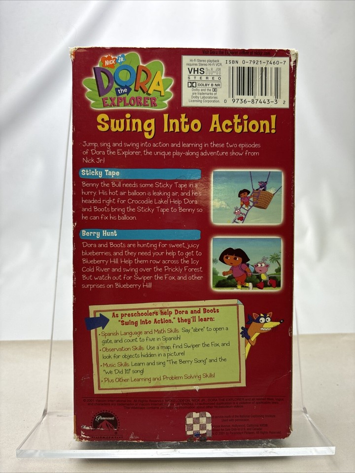 Dora The Explorer Swing Into Action VHS | eBay