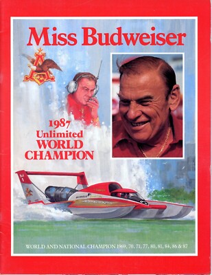 RARE Lot of Vintage Miss Budweiser Hydroplane Magazine, Postcards ...