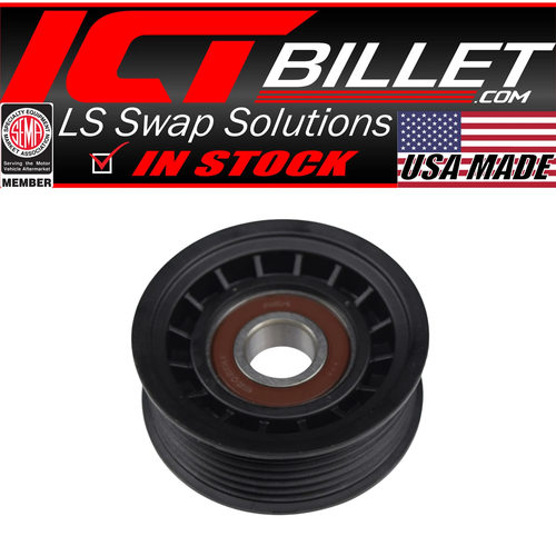 ICT Billet Replacement Ribbed Idler / Belt Tensioner Pulley | eBay ...