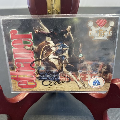 AUTOGRAPHED 1996 High Gear Rodeo Crown Jewels Ruby Card #6 Dan Etbauer ...