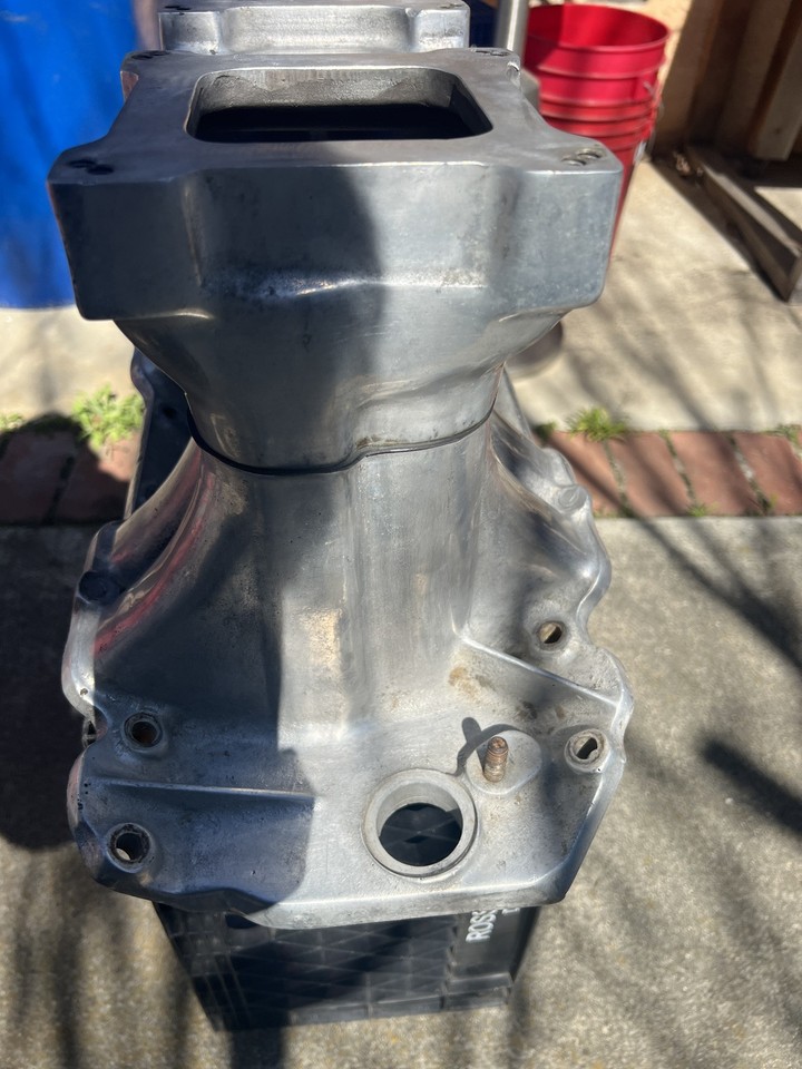 Vintage Weiand BBC Rectangle Port 2x4 Tunnel Ram Intake Manifold | eBay